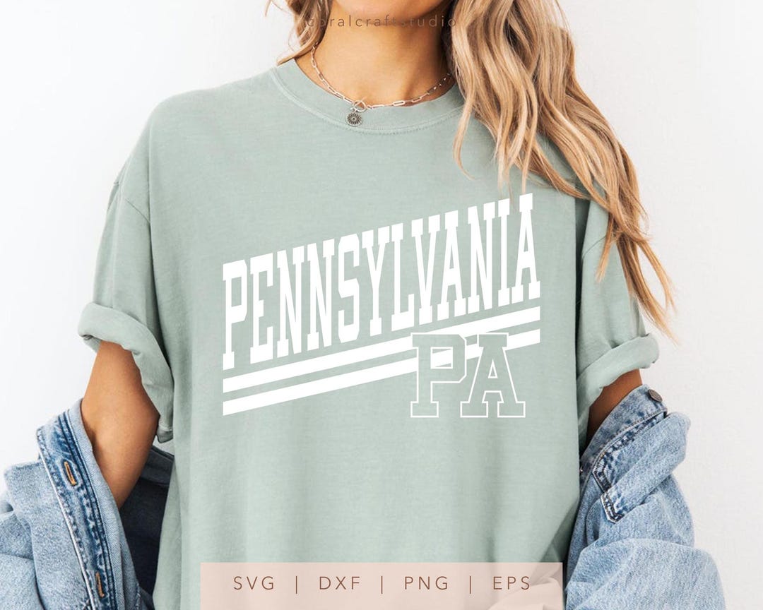Pennsylvania PA Svg, Png, Dxf, Eps, Pennsylvania State Design Cricut ...