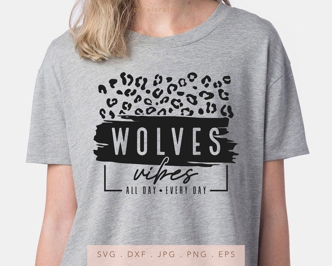 Wolves Vibes Leopard SVG PNG DXF Jpg Eps, Wolves Team Spirit Svg ...