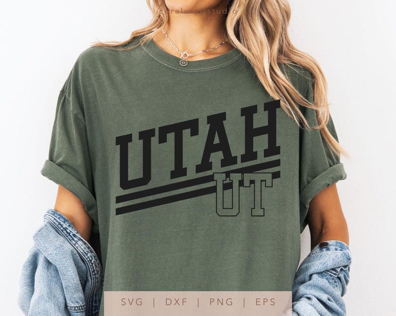 Utah UT Svg, Png, Dxf, Eps, Utah State Design Cricut, Trendy Utah UT ...