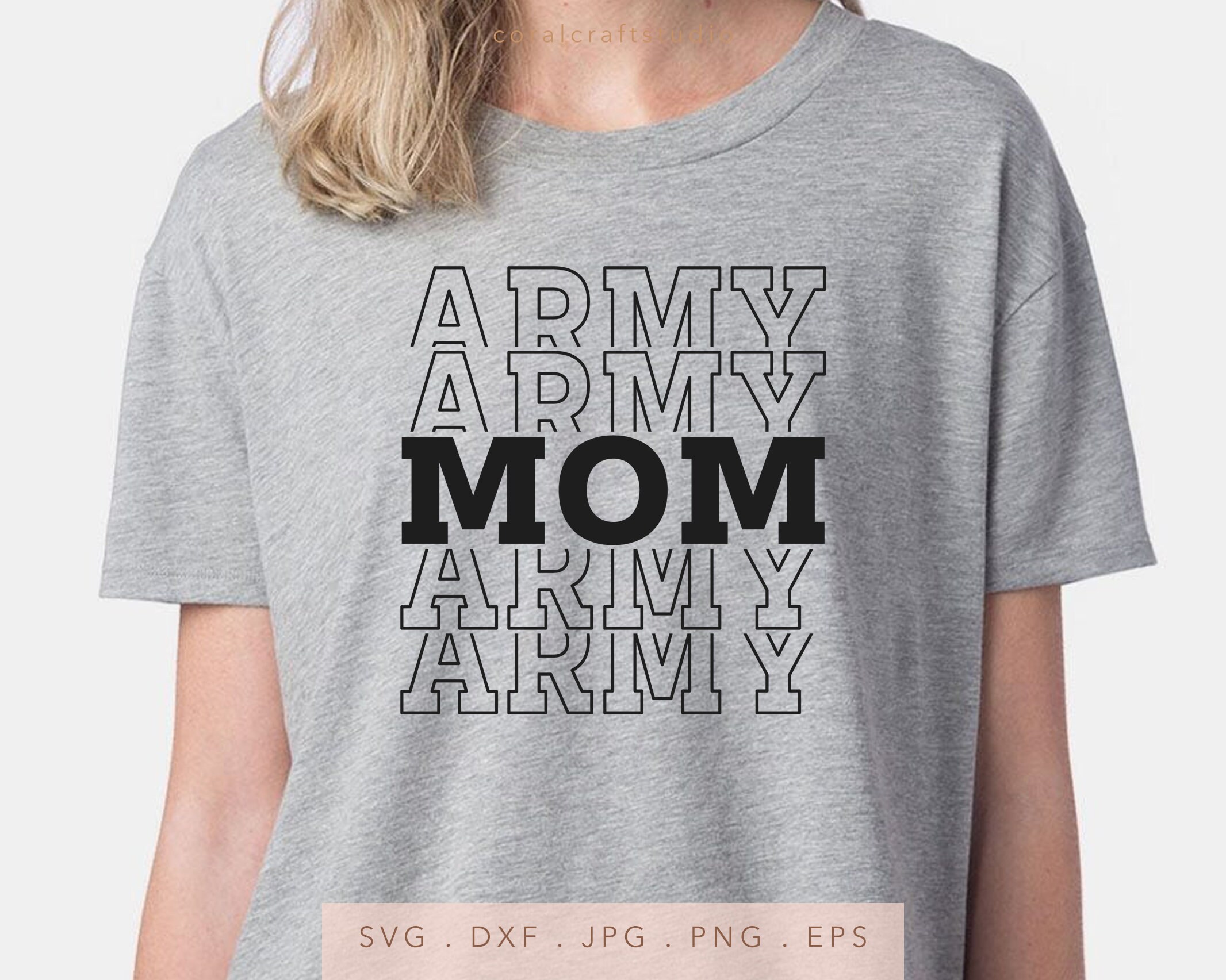 Proud Army Mom SVG, Iron on Cut File (digital Download) - Etsy