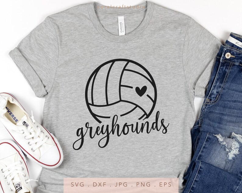 Greyhounds Volleyball Team SVG, School Team Spirit (digital Download ...