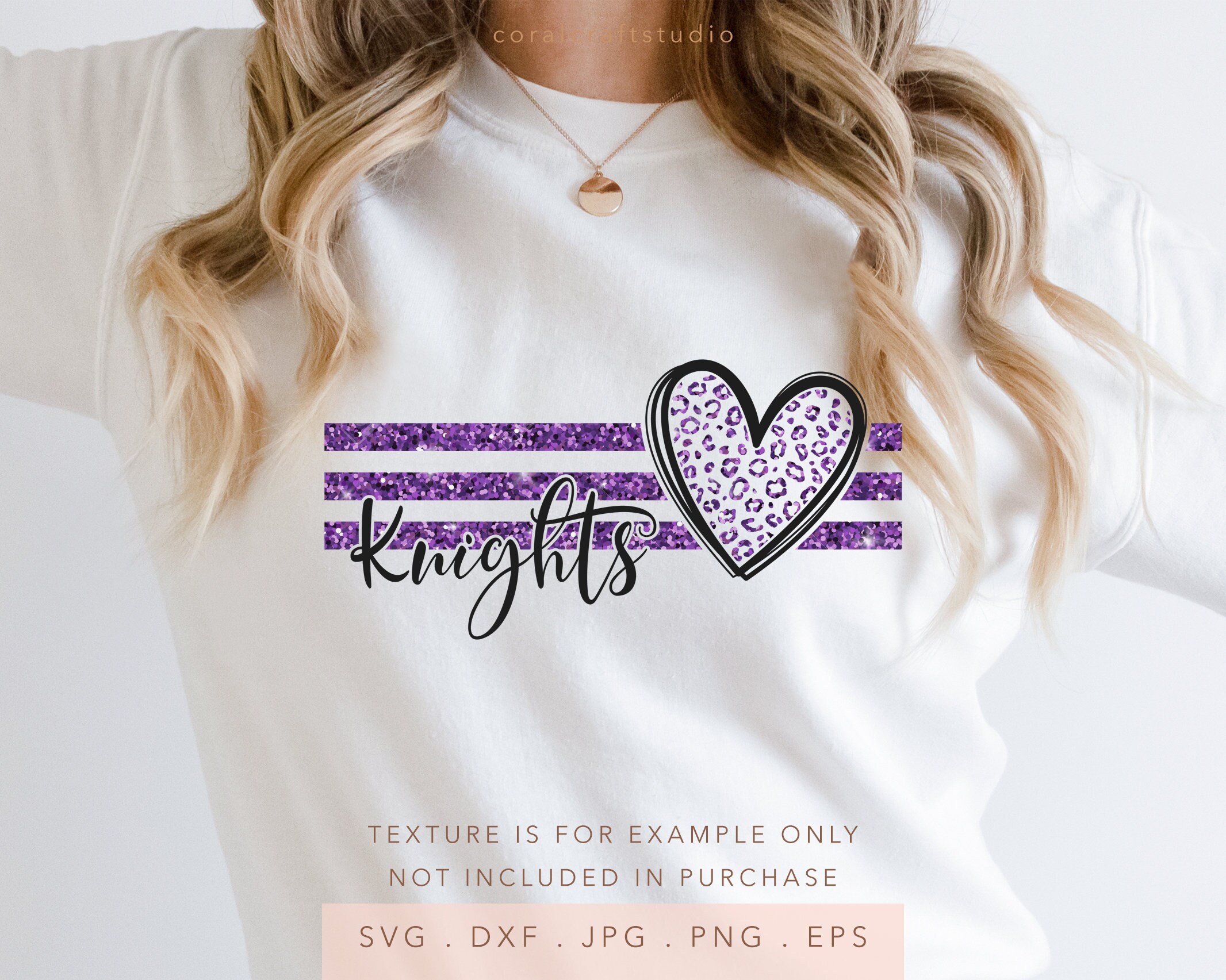 Knights Heart Leopard SVG PNG DXF Jpg Eps Knights School - Etsy