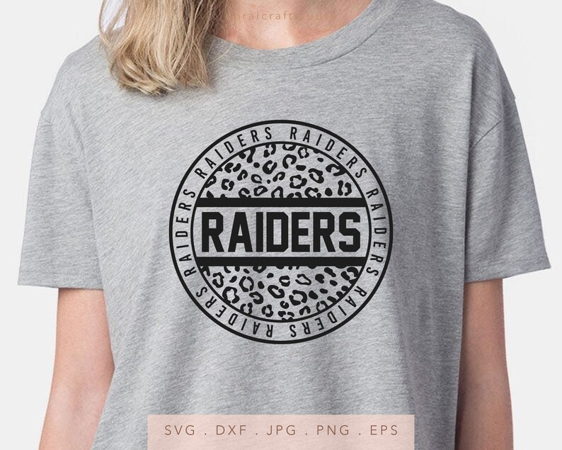 Raiders Leopard Print SVG PNG DXF Jpg Eps Raiders School - Etsy