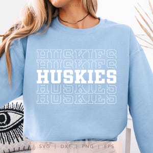 Huskies SVG, PNG, Dxf, Eps, Huskies Spirit Shirt Sublimation, Huskies ...