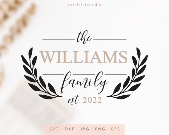 Family Monogram SVG Family Last Name SVG Family Sign Svg - Etsy