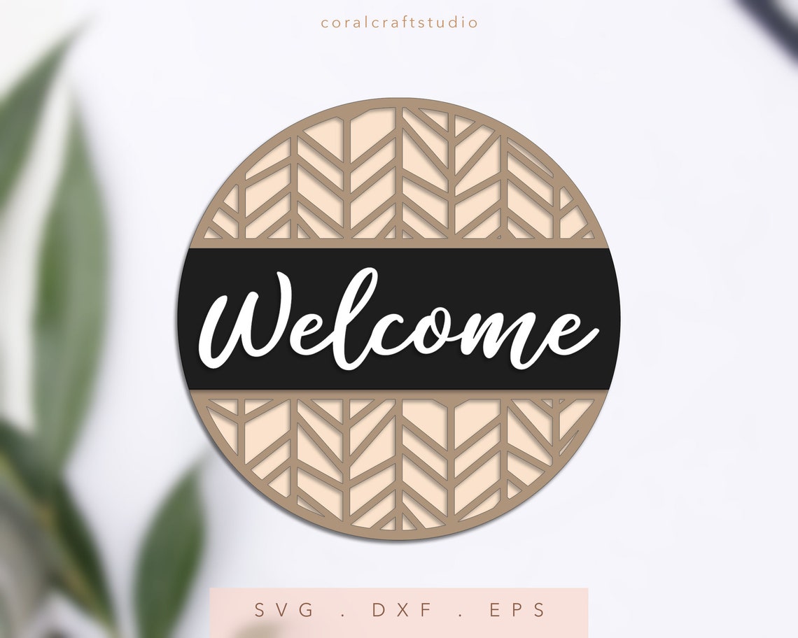 Door Hanger SVG Front Door Sign Svg Welcome Sign Svg - Etsy