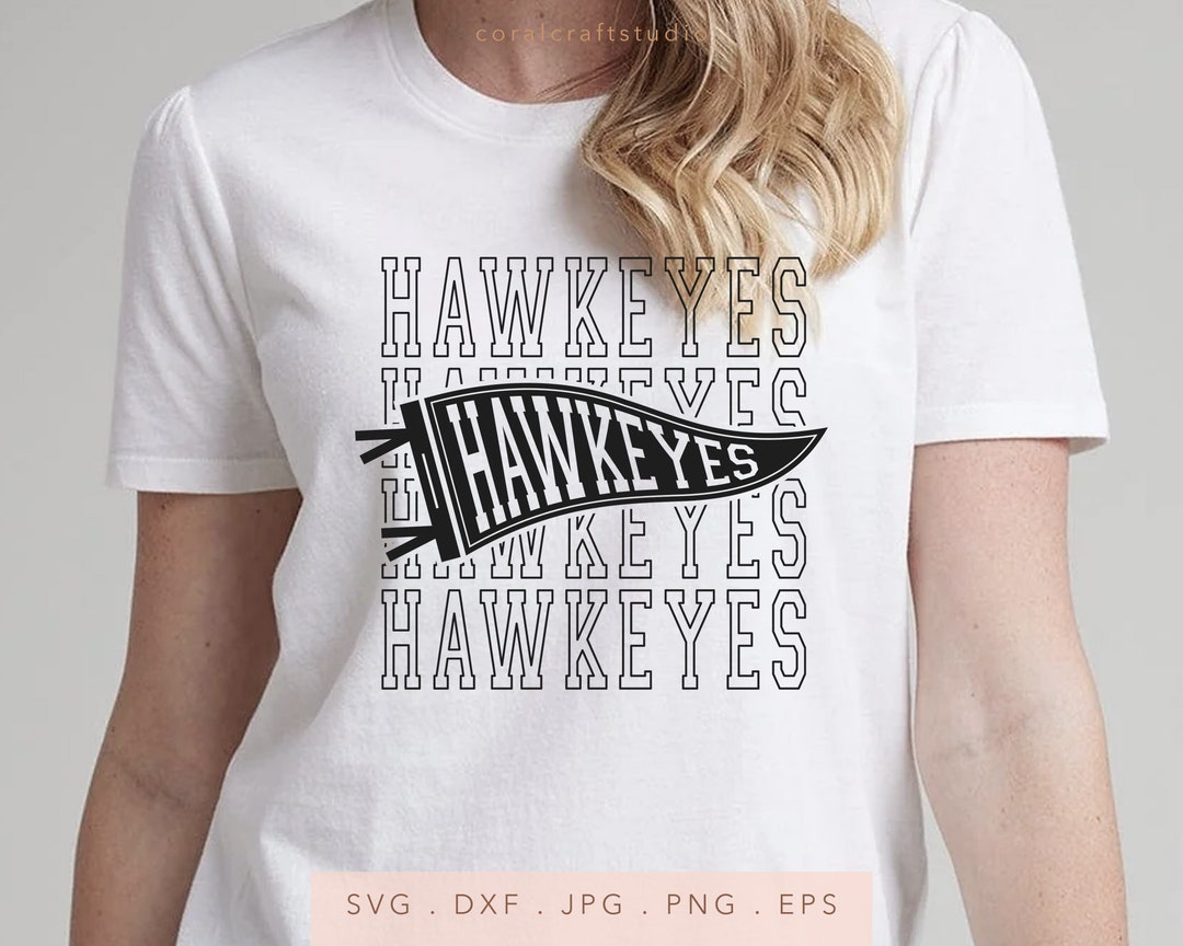 Hawkeyes Stacked Varsity Letters SVG PNG DXF Jpg Eps Hawkeyes - Etsy