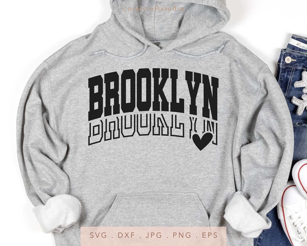 Arched Brooklyn SVG DXF Jpg Png Eps, Brooklyn Sublimation, Love ...