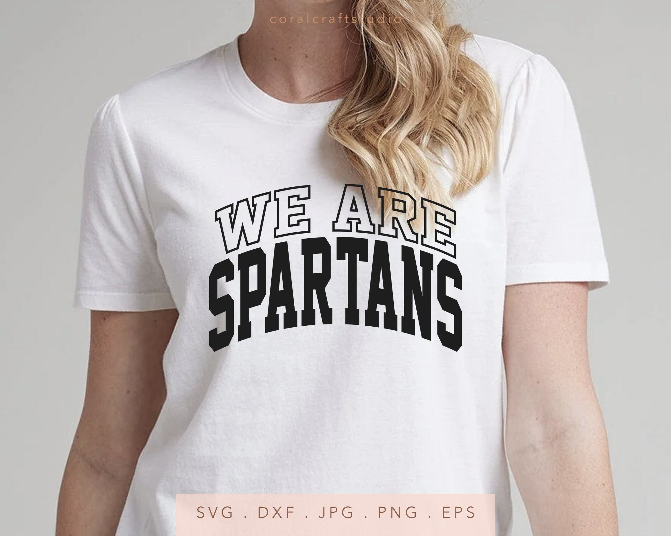 We Are Spartans Varsity SVG PNG DXF Jpg Eps Spartans Iron On - Etsy