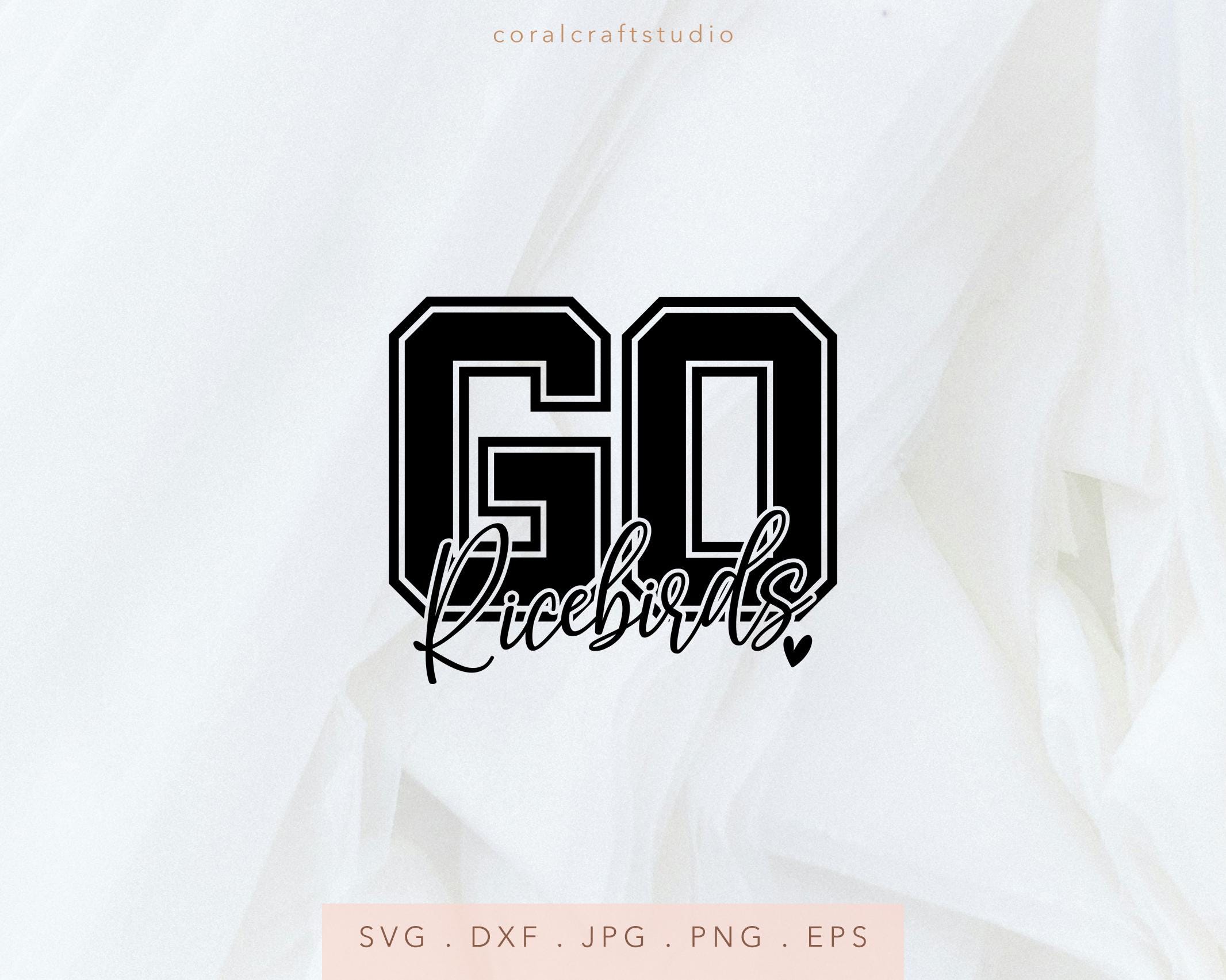GO Ricebirds SVG, PNG, Dxf, Jpg, Eps, Ricebirds Silhouette Cameo ...