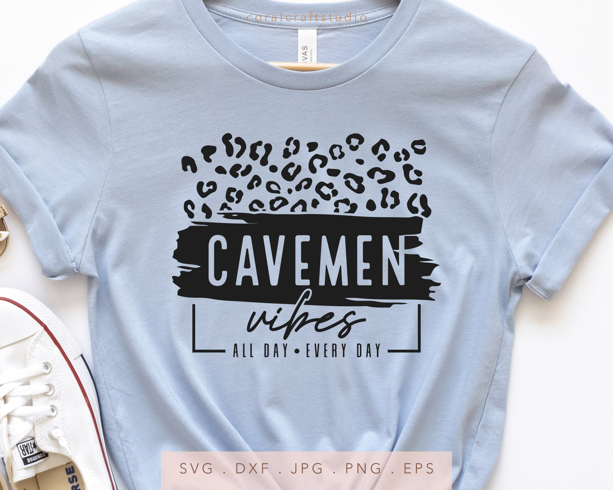 Cavemen Vibes Leopard SVG PNG DXF Jpg Eps, Cavemen Team Spirit Svg ...