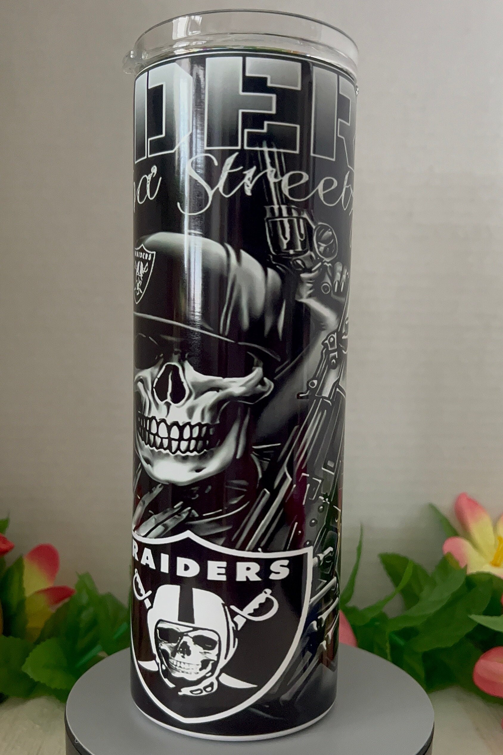 Las Vegas Raiders Run Tha' Street Tumblers Raiders Nation Water Tumbler ...