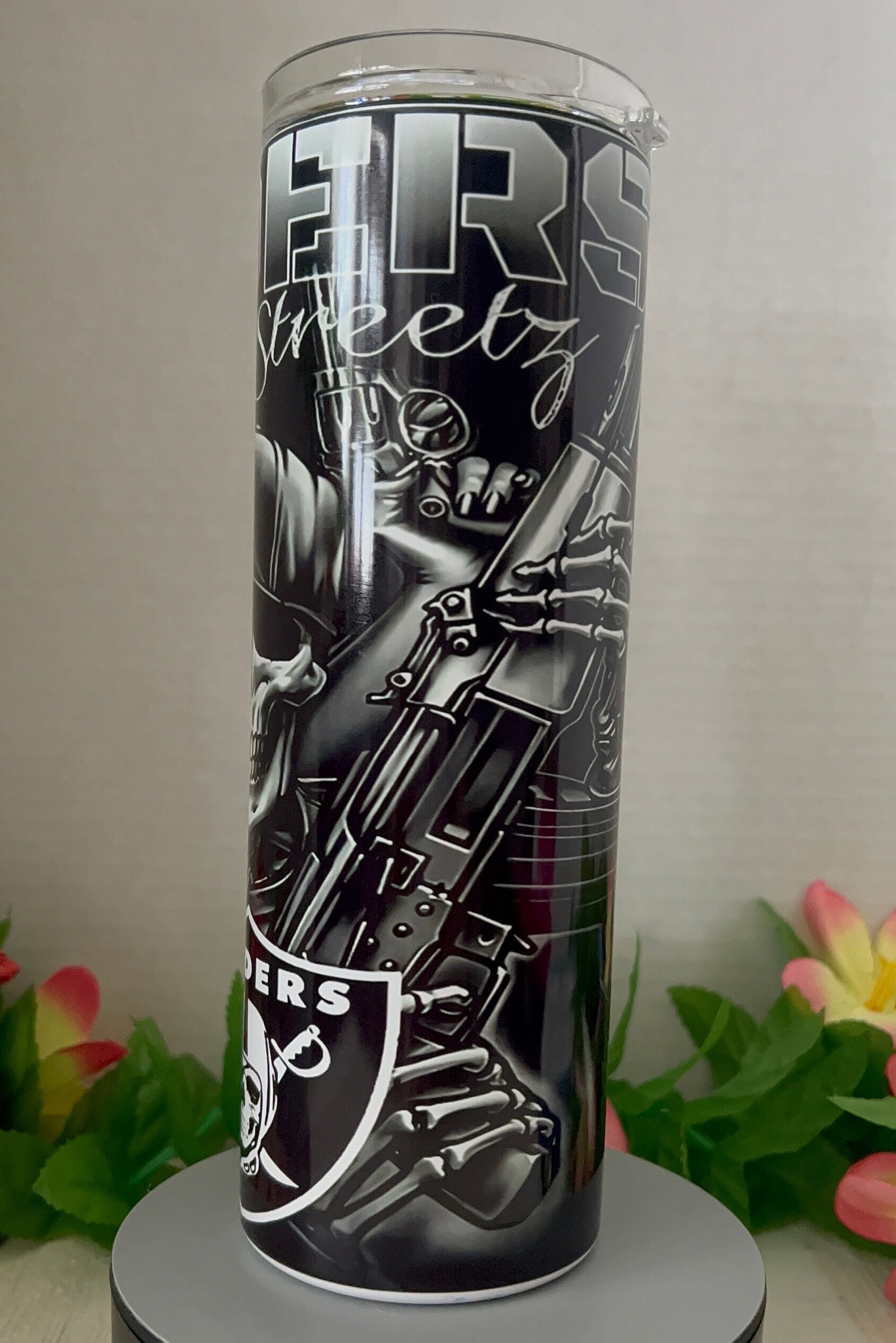 Las Vegas Raiders Run Tha' Street Tumblers Raiders Nation Water Tumbler ...