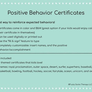 Positive Behavior Certificates - Etsy