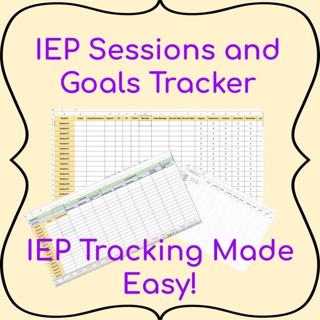IEP Tracker - Etsy