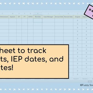 IEP Tracker - Etsy