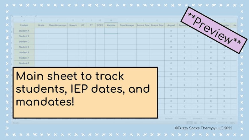 IEP Tracker - Etsy