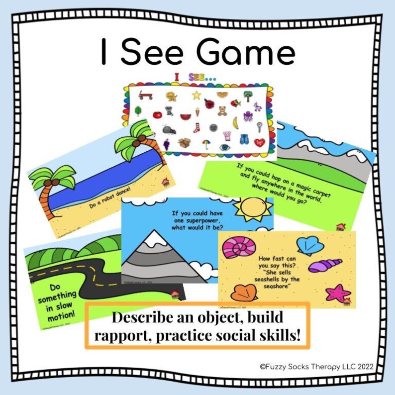 I See- Digital Getting to Know You Activity - Etsy