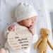 Newborn Birth Announcement Stats Birth Statistics Round Wooden Sign ...