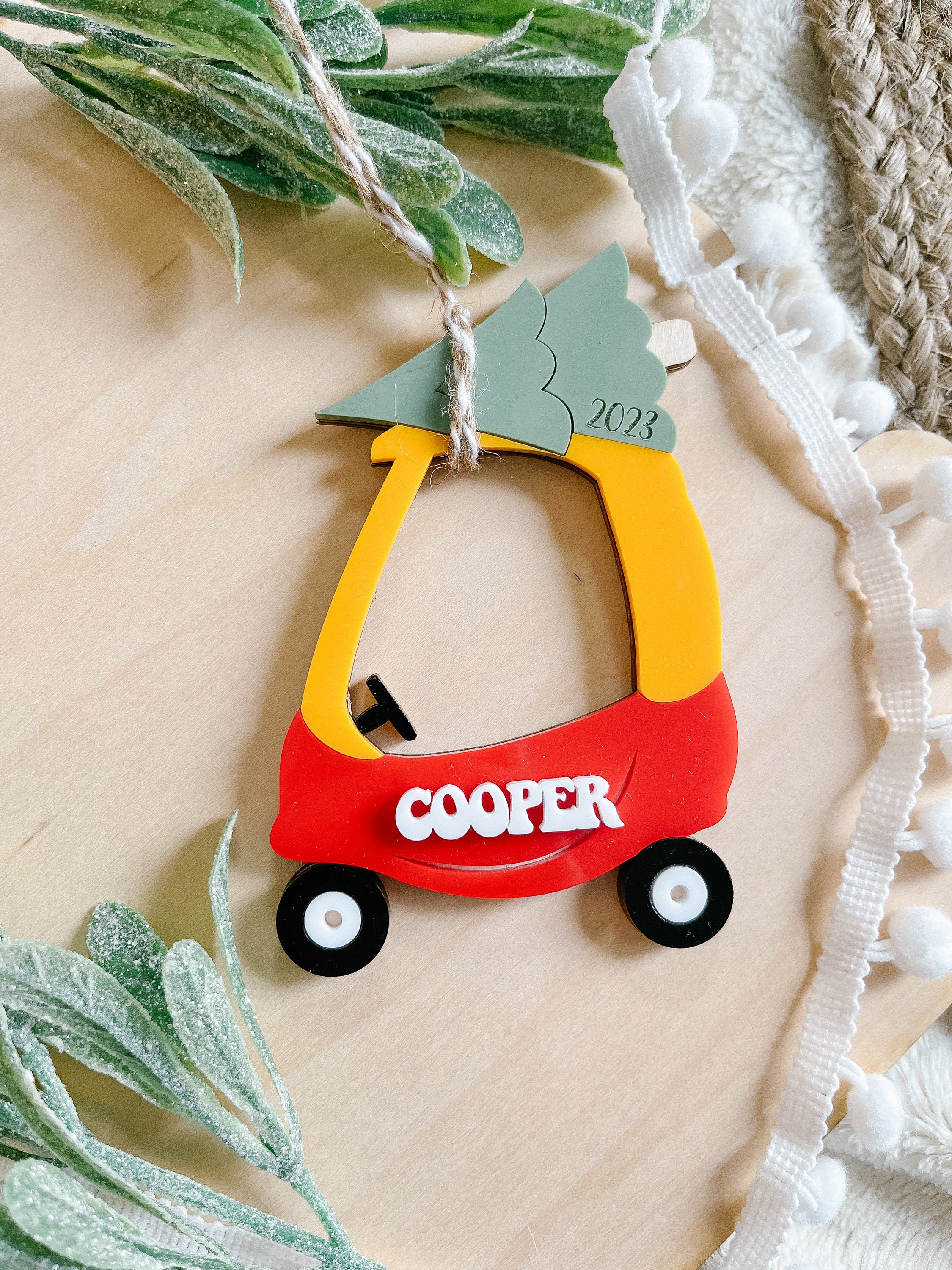 Cozy Coupe Car Ornament Crazy Coupe Car Childrens Car Ornament Little ...