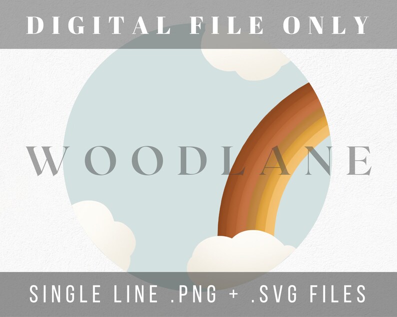 Round Rainbow Template Rainbow SVG Rainbow PNG Single - Etsy