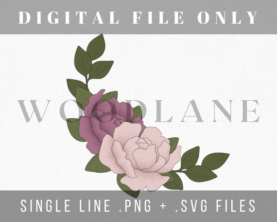 Mia Template Single Line Floral SVG PNG Scroll Saw - Etsy