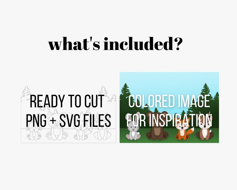 Woodland Animal Template Woodland Theme Forest Animals - Etsy