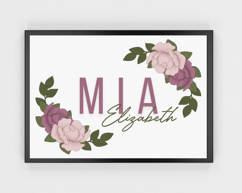 Mia Template Single Line Floral SVG PNG Scroll Saw - Etsy