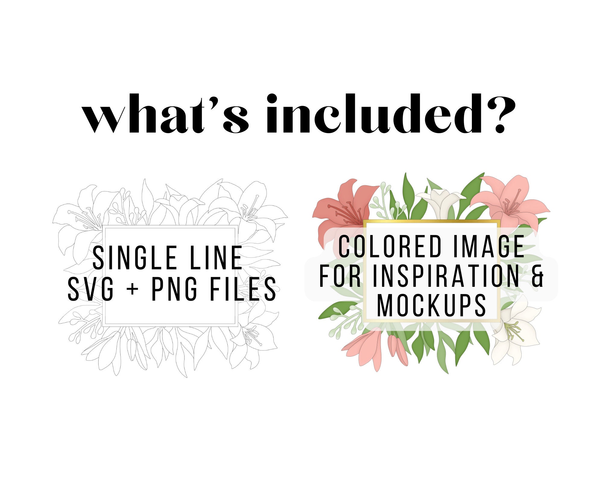 Lily Template Single Line Floral Border Scroll Saw - Etsy