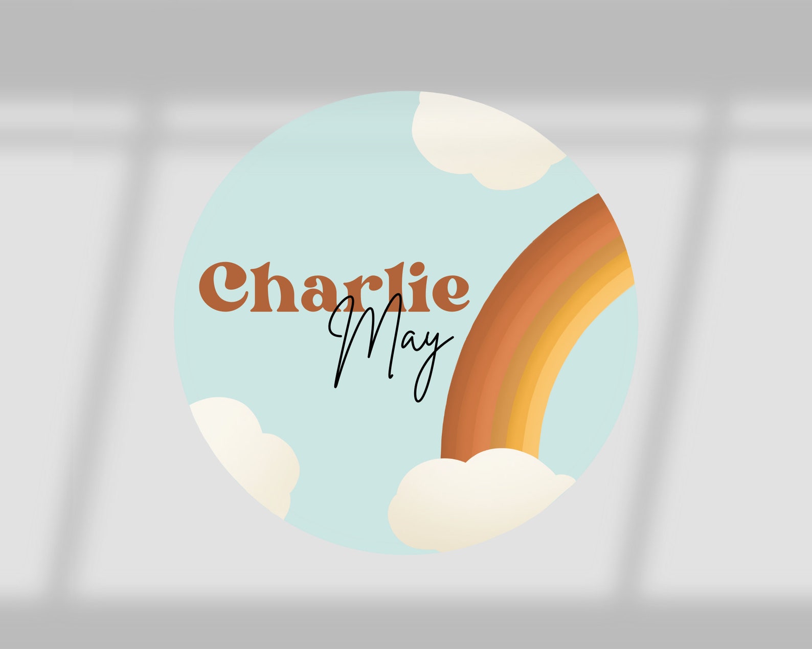 Round Rainbow Template Rainbow SVG Rainbow PNG Single - Etsy