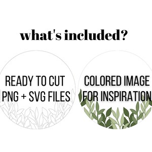Unbeleafable Template Greenery Floral Round Frame Template SVG PNG ...