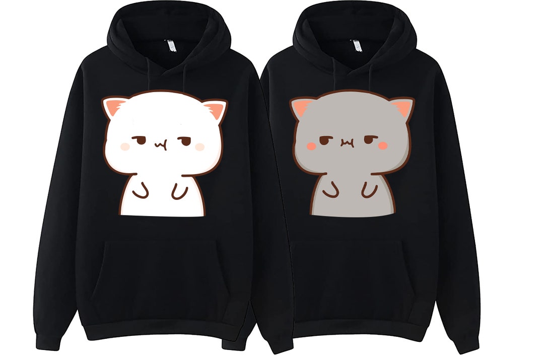 Peach Goma Kawaii Cat Angry Matching Shirt, Gift for Couple - Etsy