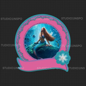 New Little Mermaid Cake Topper, Easy to Print - Etsy