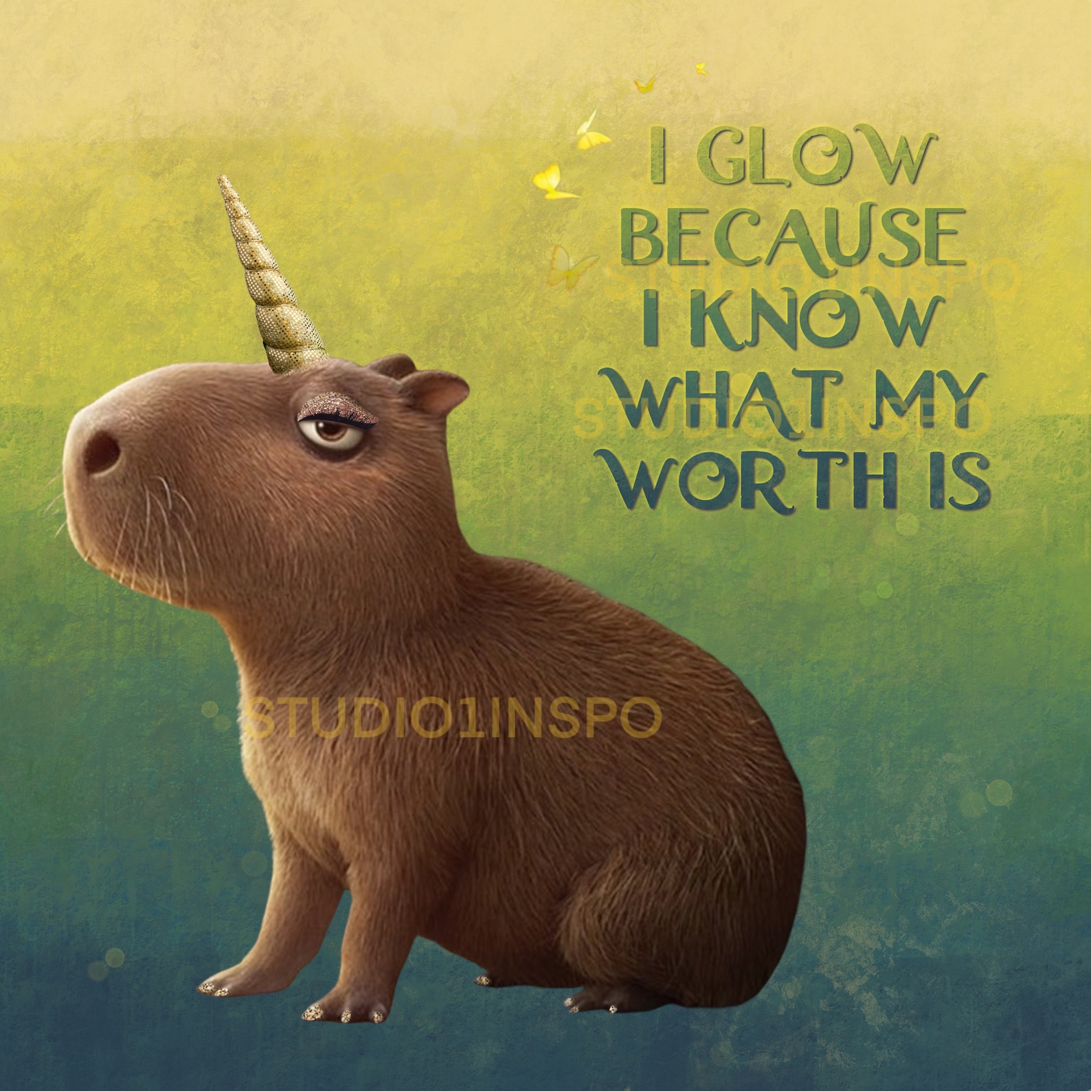 Encanto Unicorn Capybara Clipart, Animal Clipart, Encanto PNG, Capybara ...