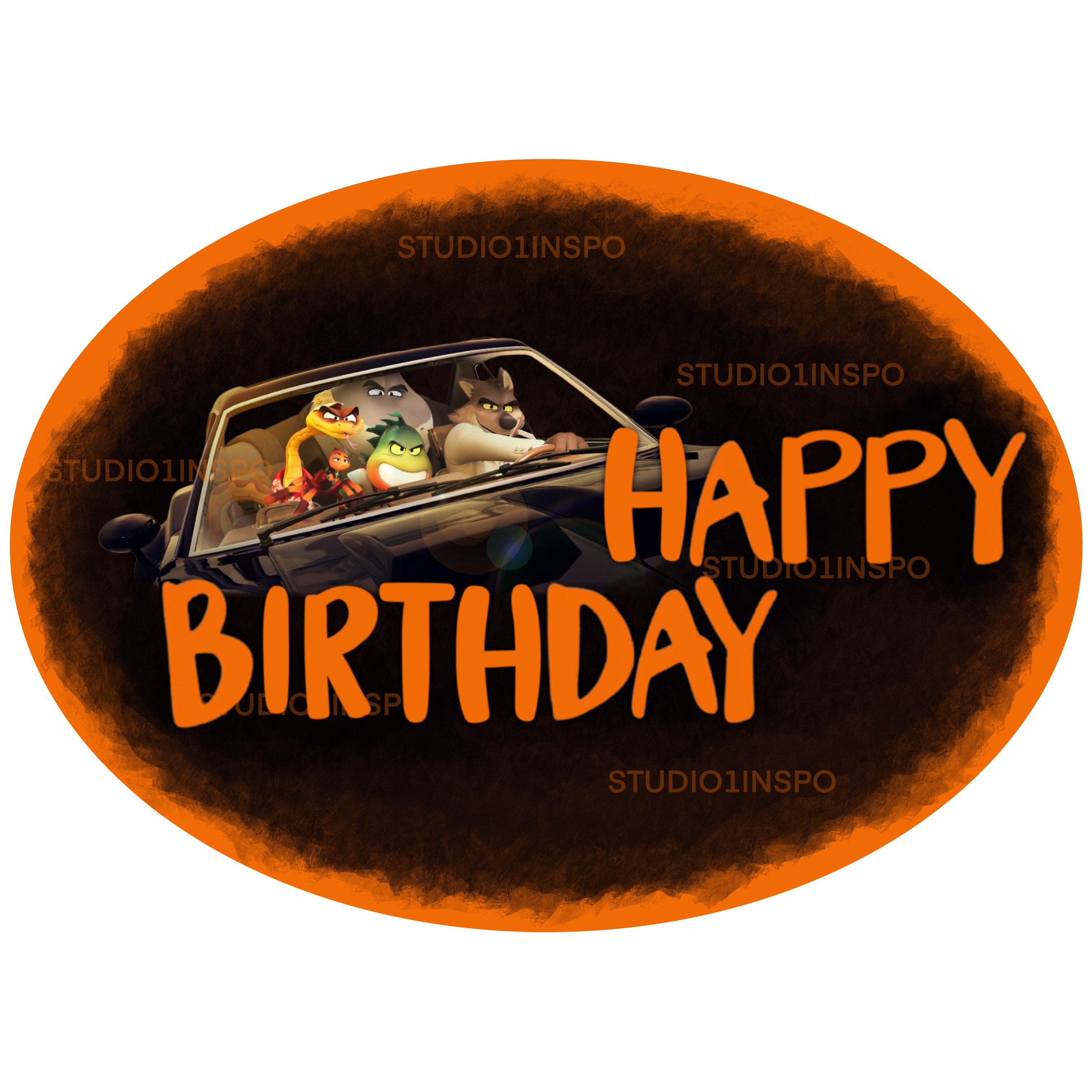 The Bad Guys Printable Birthday Cake Topper, Bad Guys Party ...