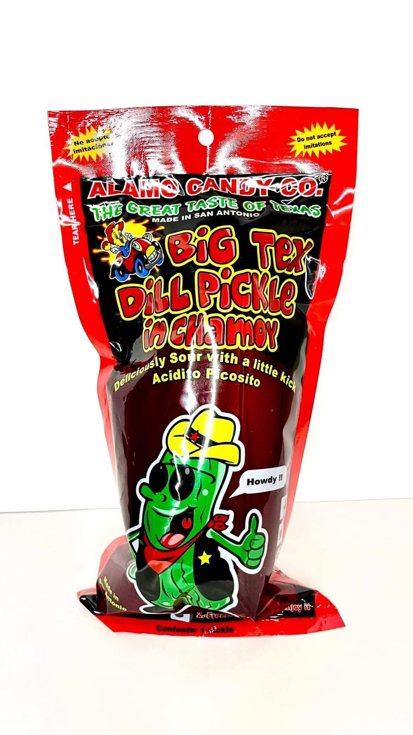 Large Chamoy Pickle W/free Freeze Dried Skittles - Etsy