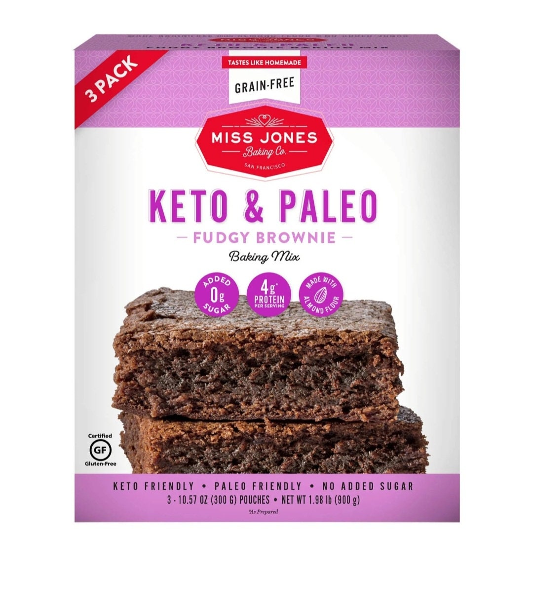 Miss Jones Keto & Paleo Brownie Mix 3 Pack - Etsy
