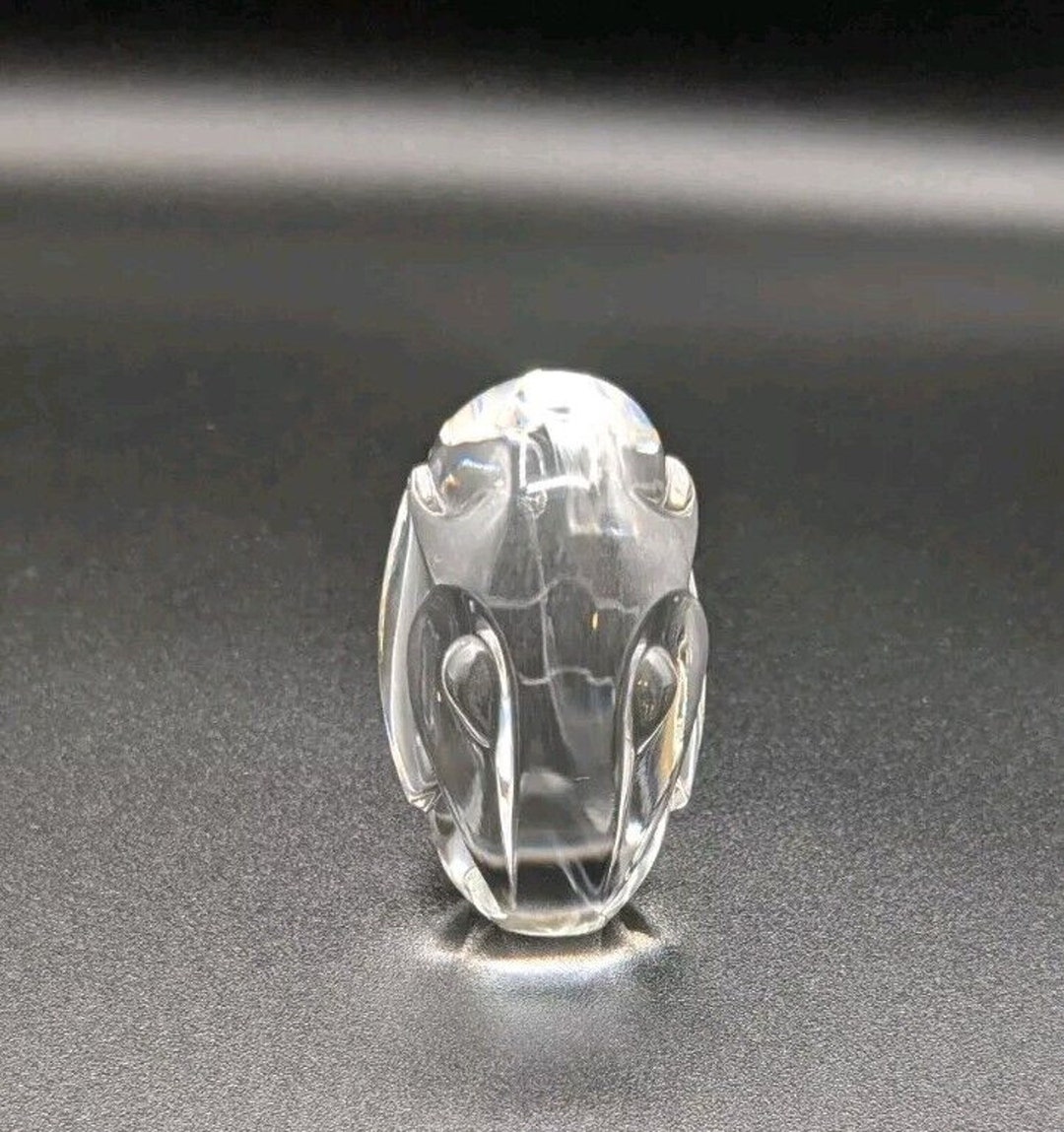 Steuben Crystal Art Deco Elephant Paperweight Hand Cooler Vtg Signed ...