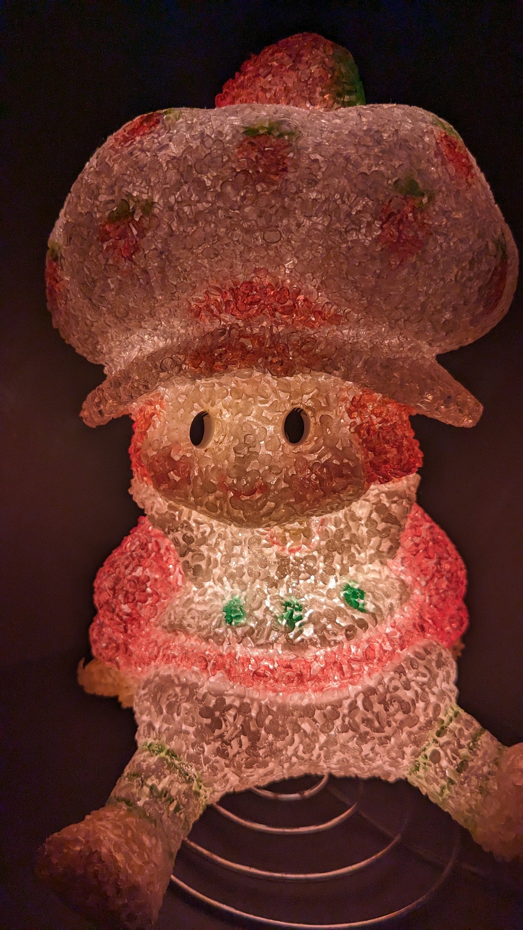 Vintage Popcorn Plastic Strawberry Shortcake Night Light Lamp - Etsy