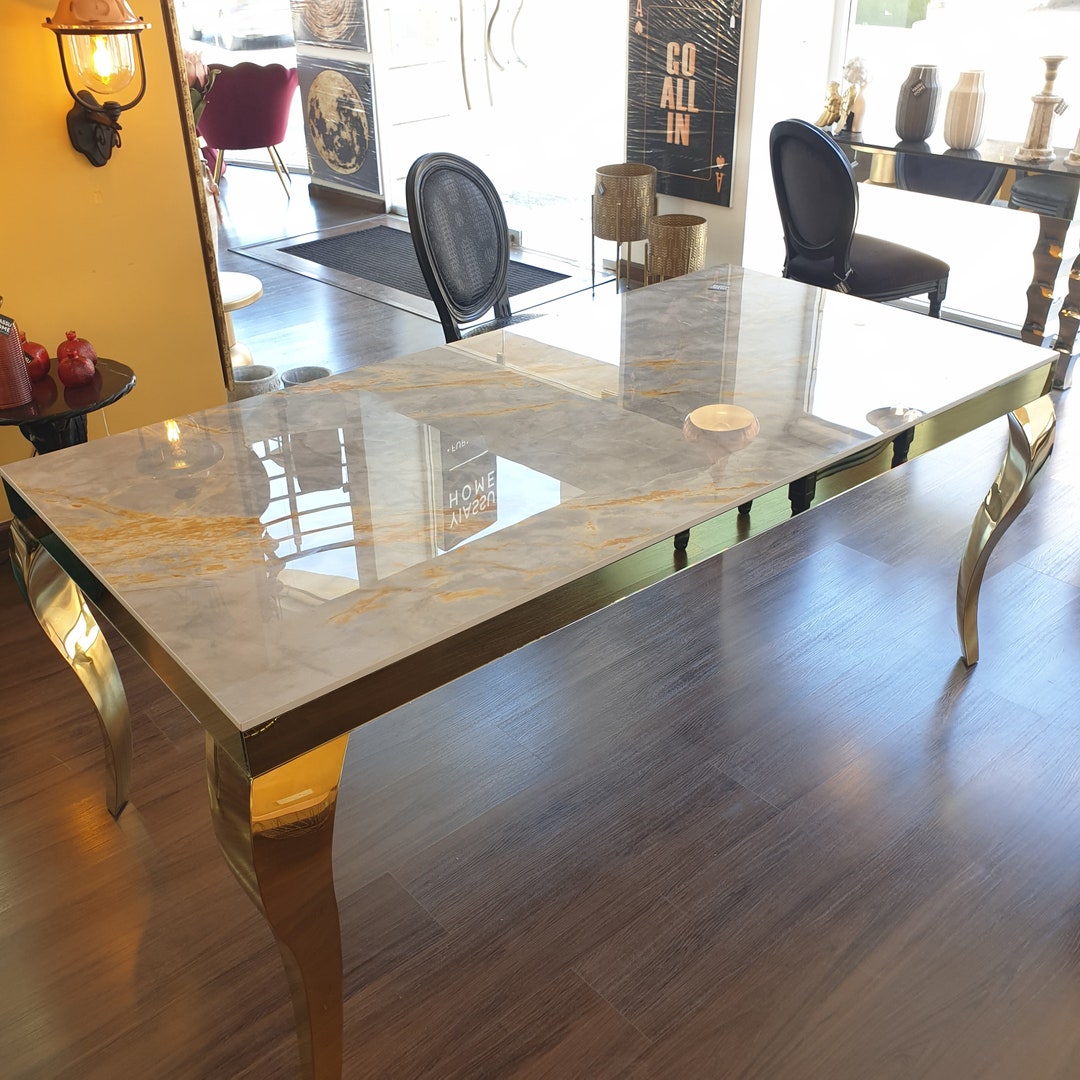 Luxury Dining Table - GOLD - Etsy
