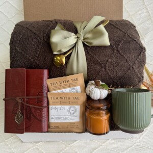 Fall Care Package Hygge Gift Box for Women With Blanket and Sock ...