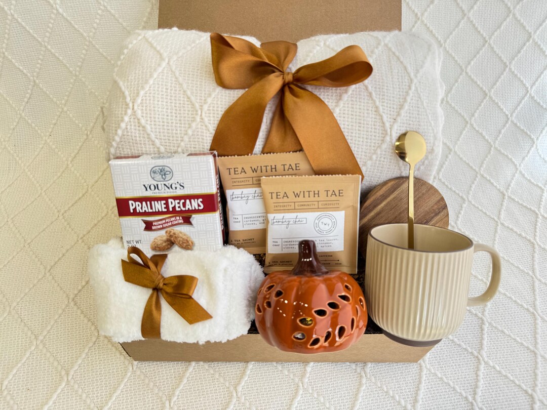 Fall Care Package Hygge Gift Box for Women With Blanket and Sock ...