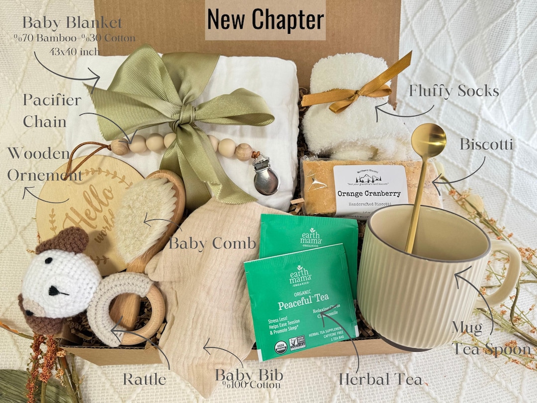New Mom and Baby Gift Box, Pregnancy Care Package, Postpartum Gift ...