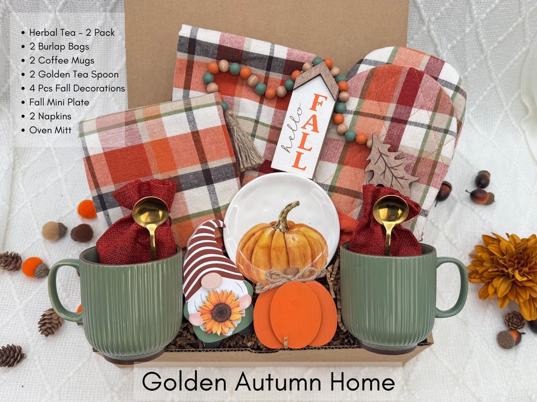 Fall Gift Box for Women, Cozy Autumn Care Package, Thanksgiving Gift ...