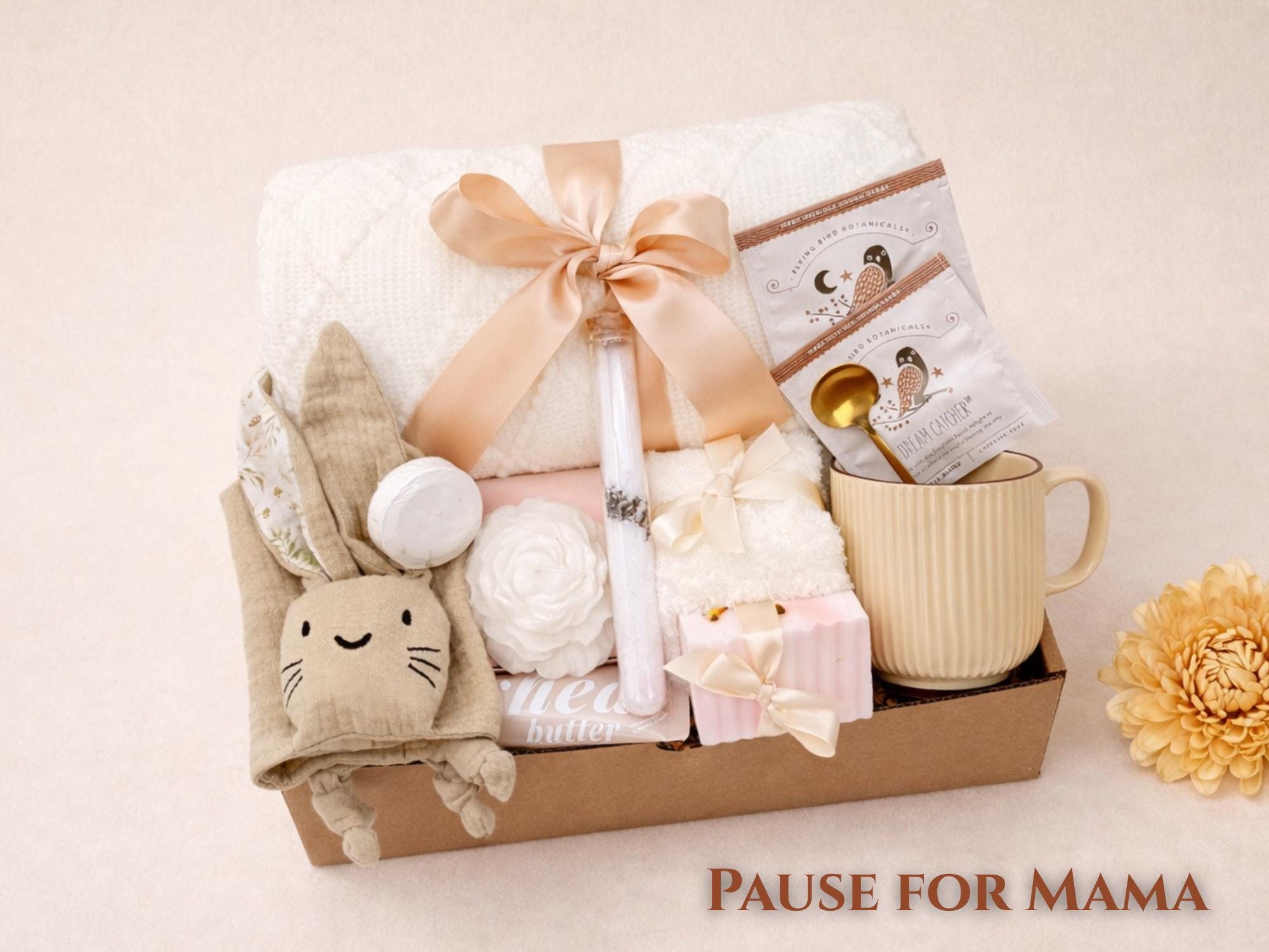 New Parents Gift Box, Deluxe New Mom & Baby Basket for Women After ...