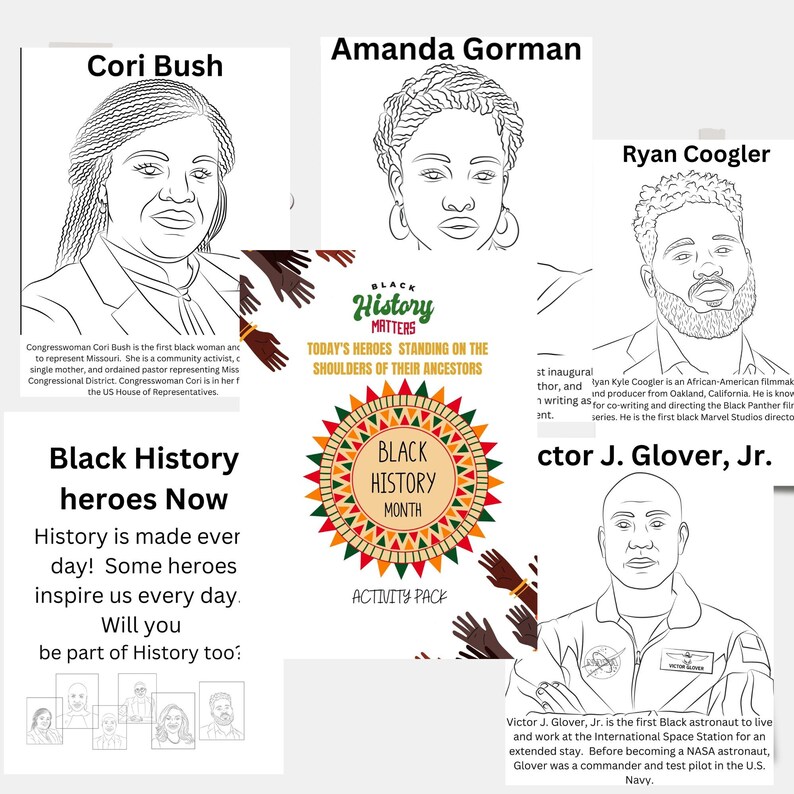 Black History Heroes Activity Pack: Homeschool Resource (digital ...