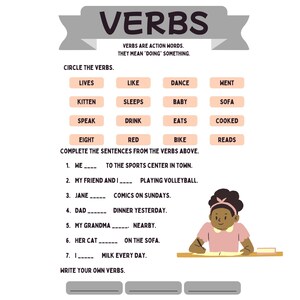 Second Grade Grammar Activity Packet | Digital Download for Homeschool ...