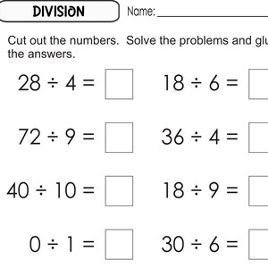 3rd Grade Division Multiplication Packet. Third Grade Math Worksheets ...