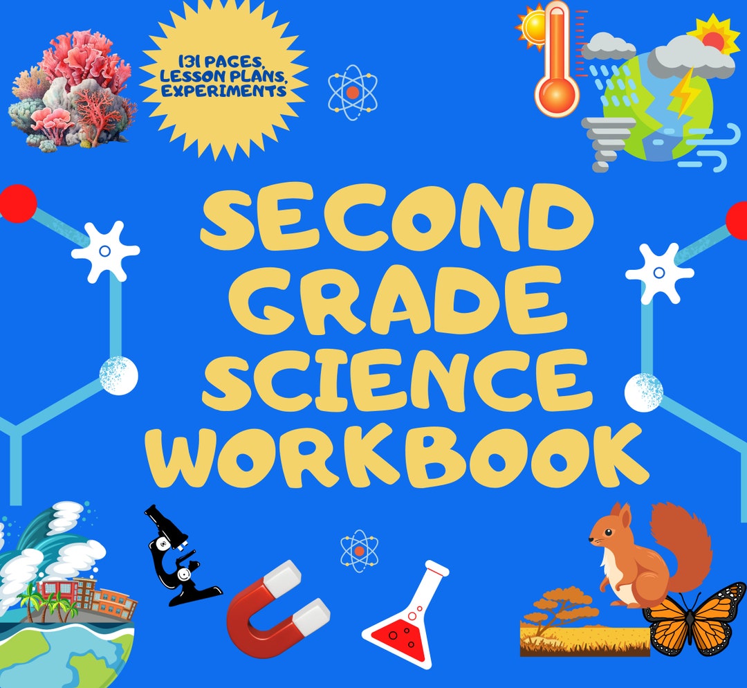 Second Grade Science Packet Summer Work Science Early STEM Workbook 2nd ...