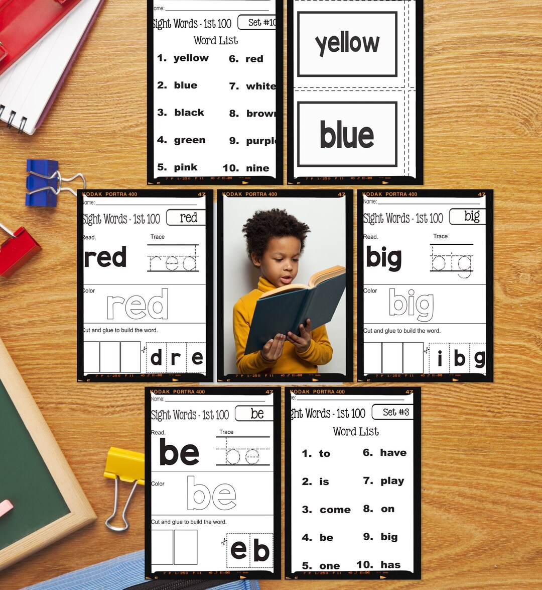 First 100 Sight Words Activity Bundle. Kindergarten, First Grade ...
